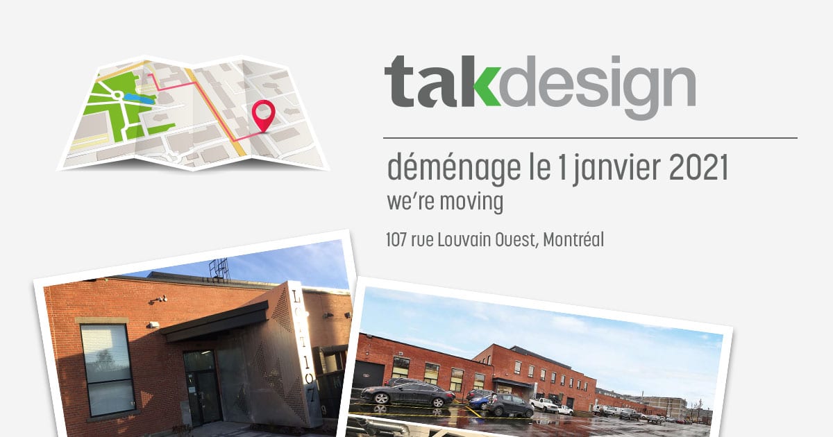 Pour ses 15 ans, Tak Design déménage! - Takdesign | Design Industriel